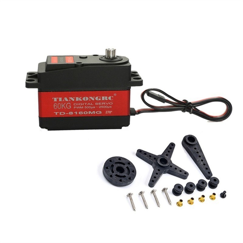 TIANKONGRC TD-8160MG 60KG 6V-8.4V Metal Gear High Torque High Speed ...